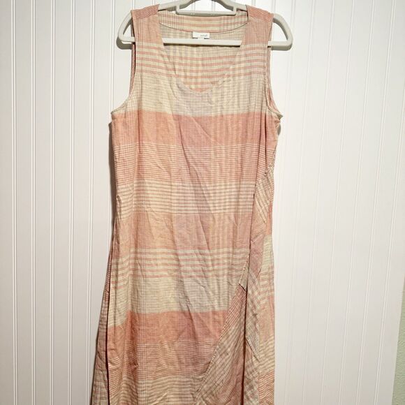 J. Jill | Dresses | J Jill Pure Jill Summer Plaid Linen Maxi Dress ...